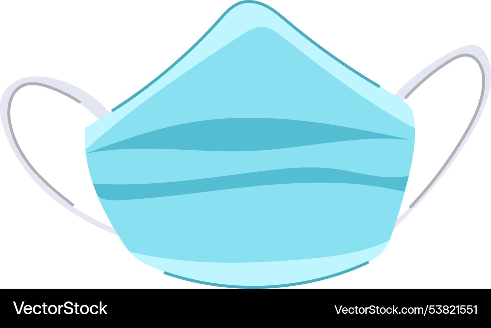 Reusable surgical mask cartoon Royalty Free Vector Image