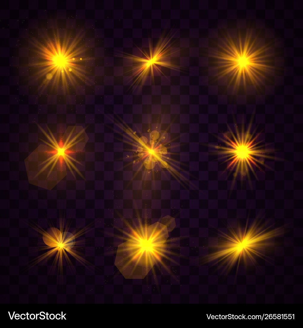 Star particles flash Royalty Free Vector Image