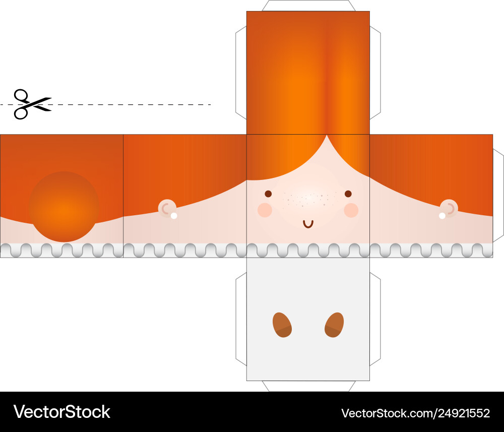 Doll paper model Royalty Free Vector Image - VectorStock