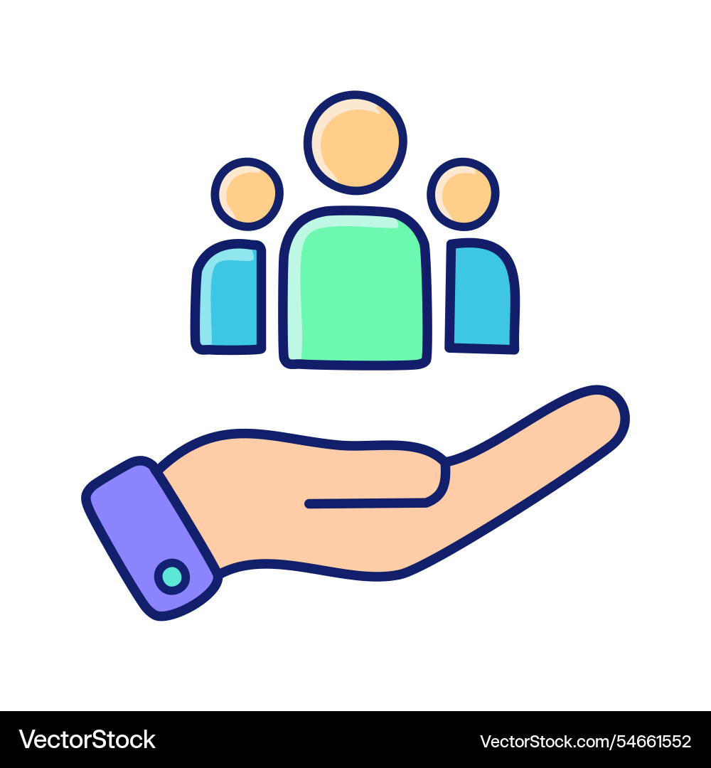 Human resources management Royalty Free Vector Image