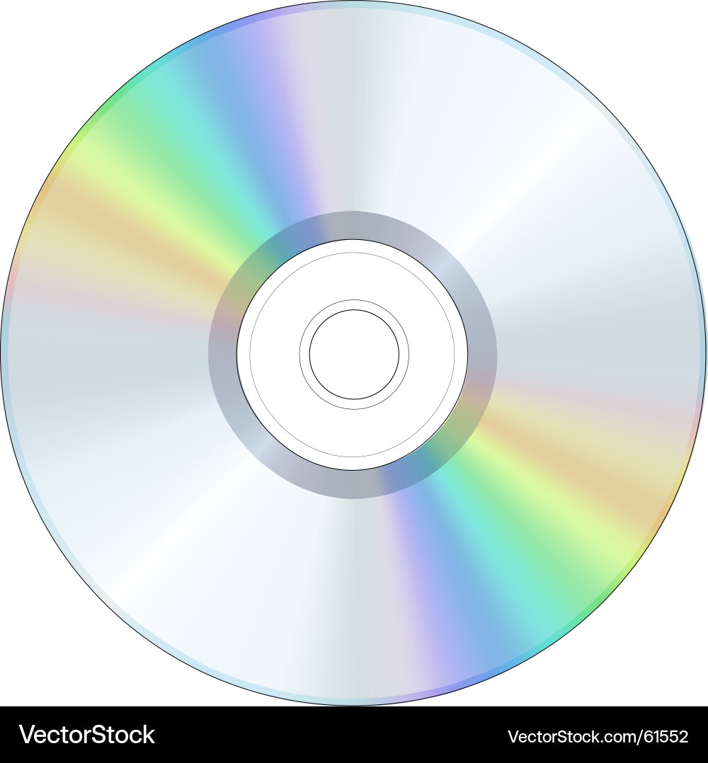 Shiny Blank CD Royalty Free Vector Image - VectorStock