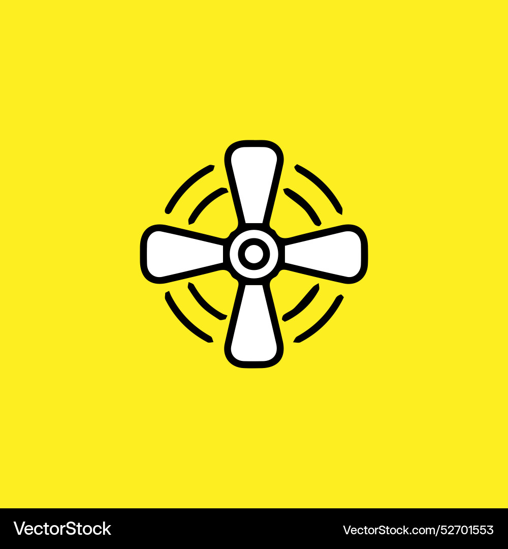 Fan icon symbol design Royalty Free Vector Image