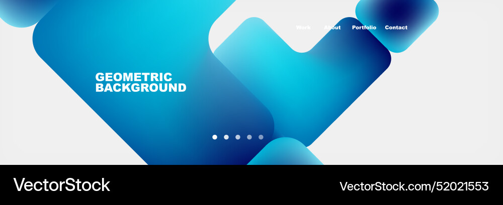 Teal liquid color background design for landing Vector Image