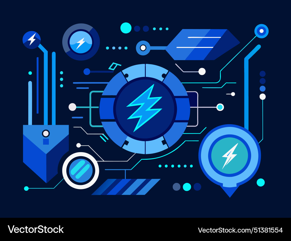 Abstract technology ui futuristic concept hud Vector Image