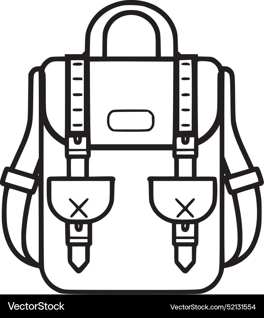 Backpack Royalty Free Vector Image - VectorStock