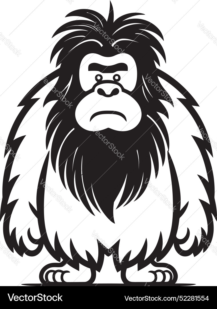 Enchanted encounter mystical fullbody sasquatch Vector Image