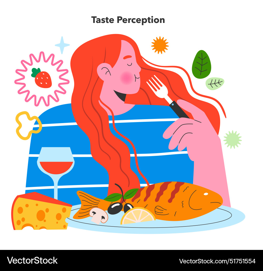 Flavor reversal flat Royalty Free Vector Image