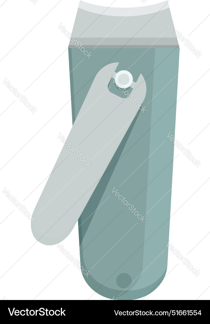 Metal nail clipper for cutting fingernails Vector Image