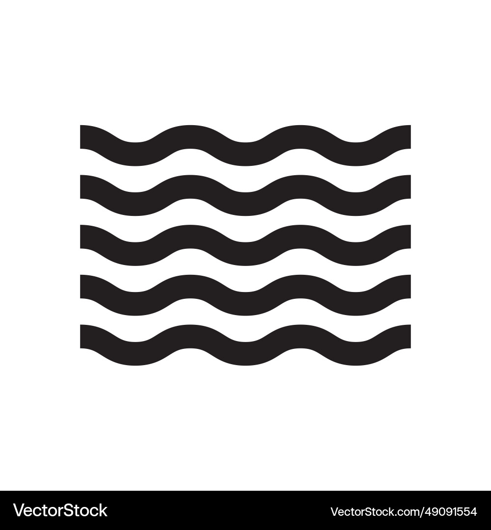 Wave icon isolated Royalty Free Vector Image - VectorStock
