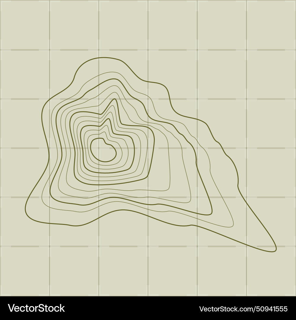 3d contours mountain topograph map terrain back Vector Image
