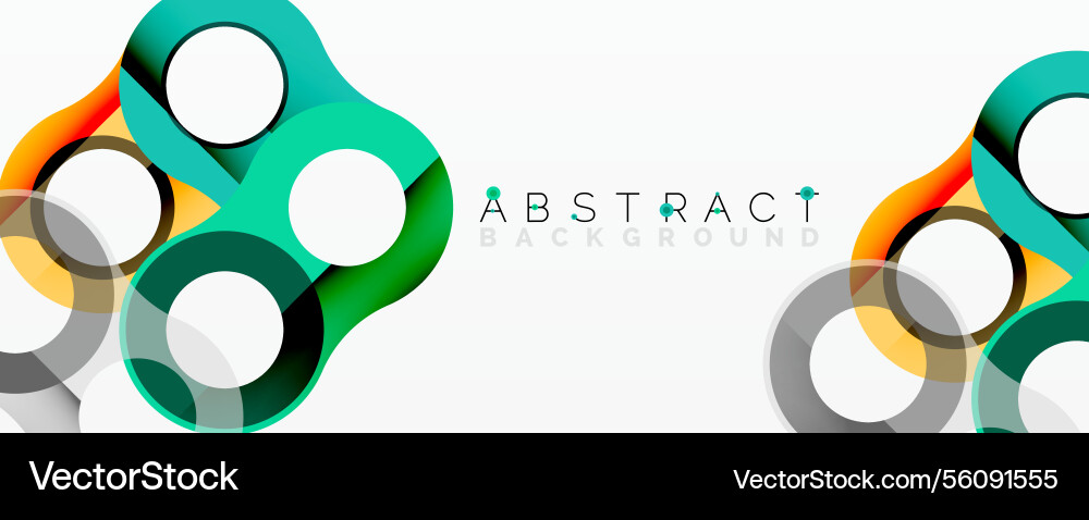 Abstract circle element composition with Vector Image