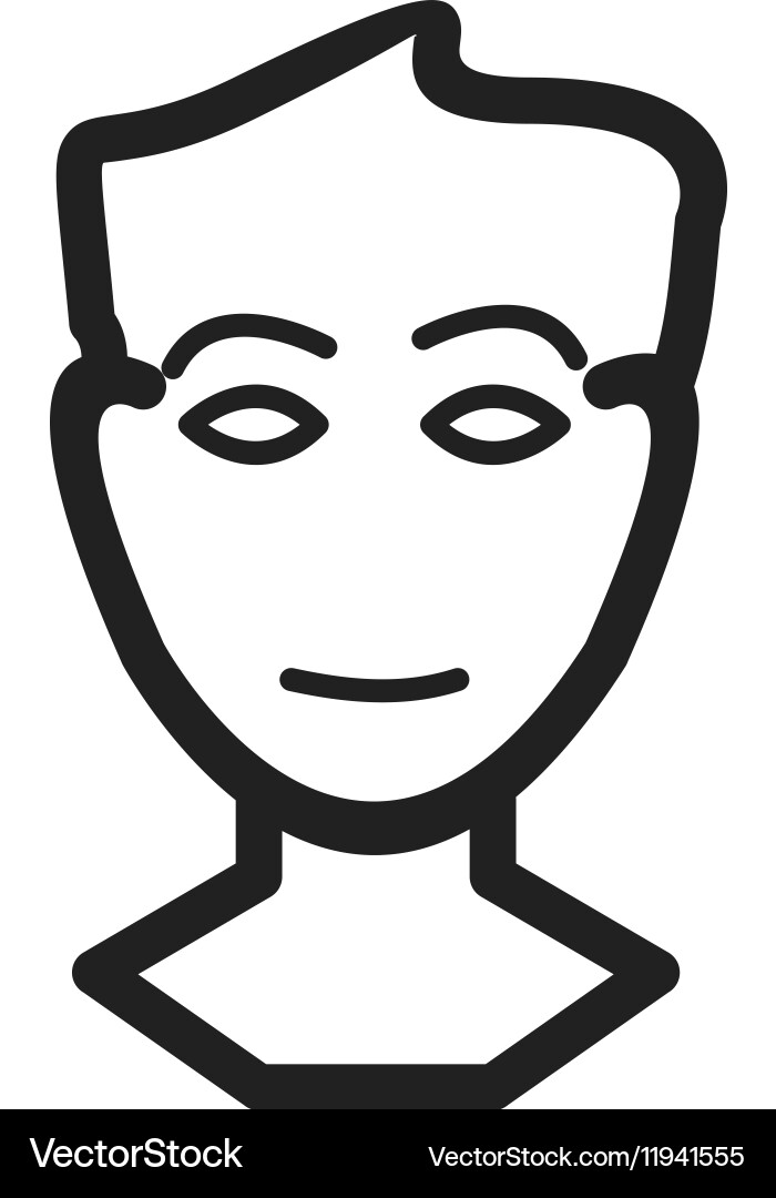 Human face Royalty Free Vector Image - VectorStock