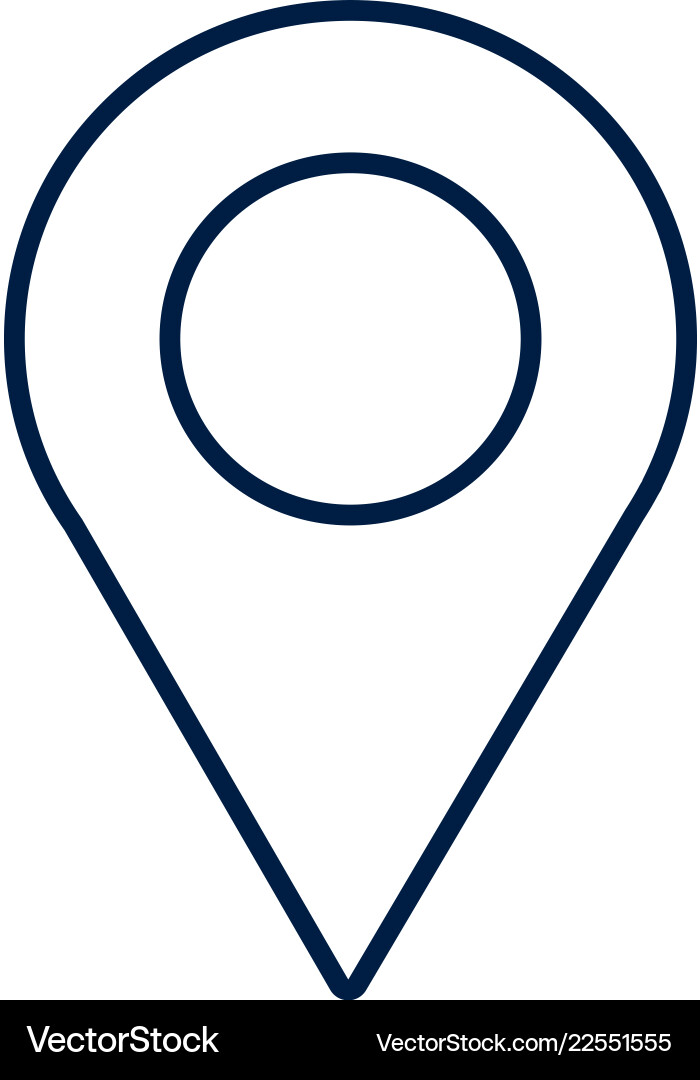 Map location pin Royalty Free Vector Image - VectorStock