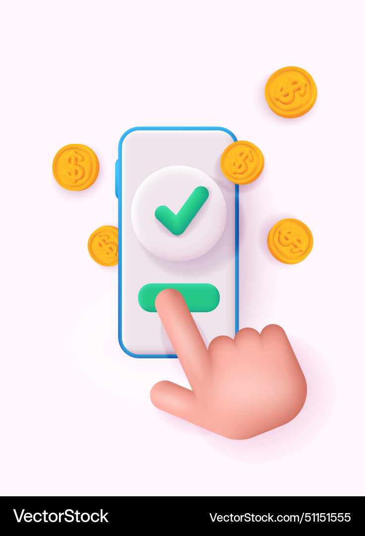 Money payment transfer system online Royalty Free Vector