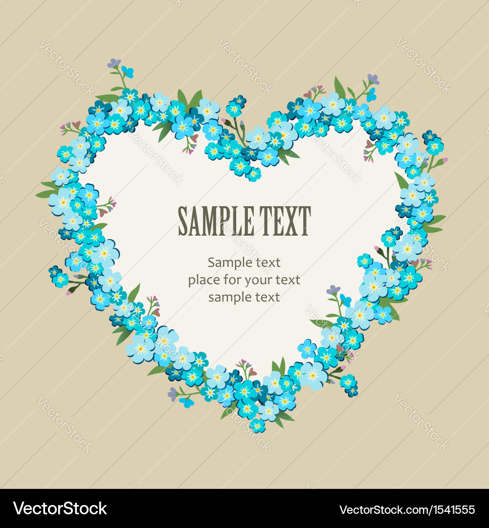 Retro flower frame Royalty Free Vector Image - VectorStock