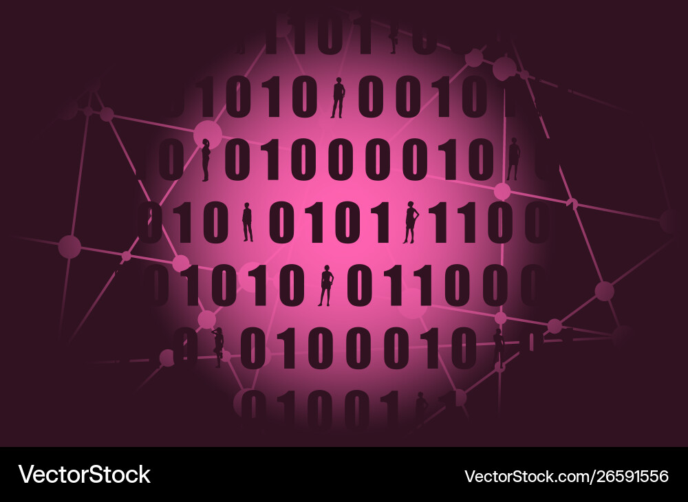 Binärcode Hintergrund Lizenzfreies Vektorbild