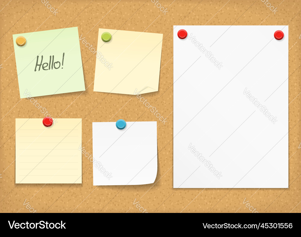 Bulletin board Royalty Free Vector Image - VectorStock