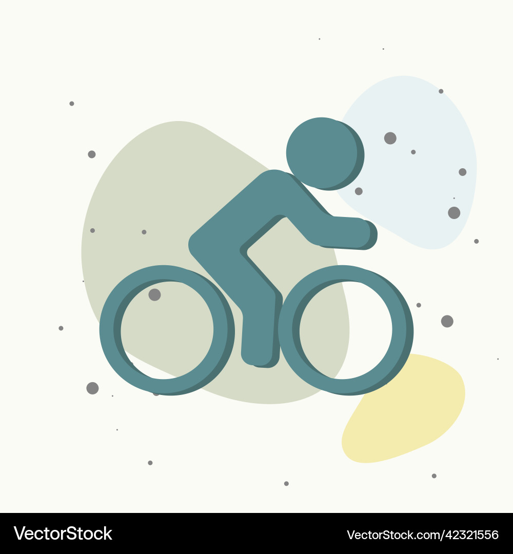 Cyclist Icon - Sportsman Royalty Free Vector Image