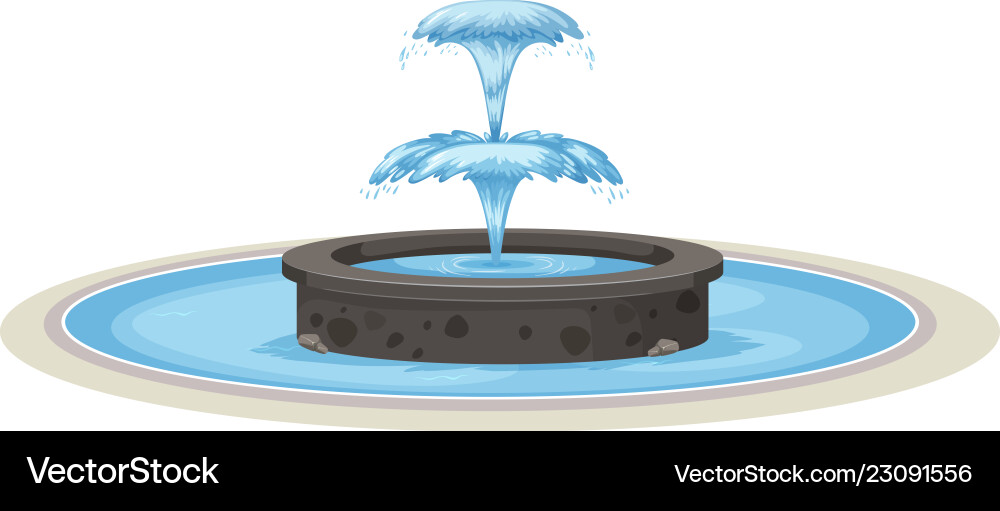 Isolated Fountain Cartoon Royalty Free Vector Image