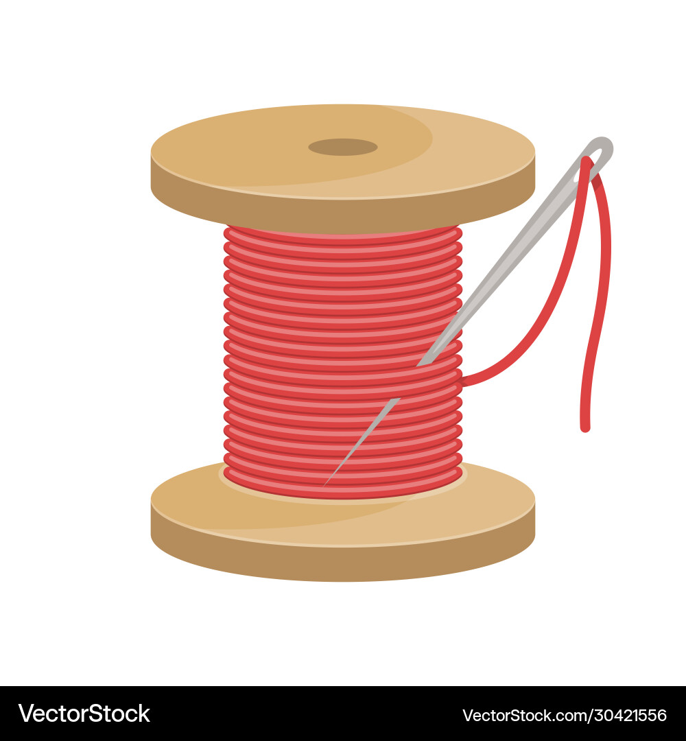Thread spool Royalty Free Vector Image - VectorStock