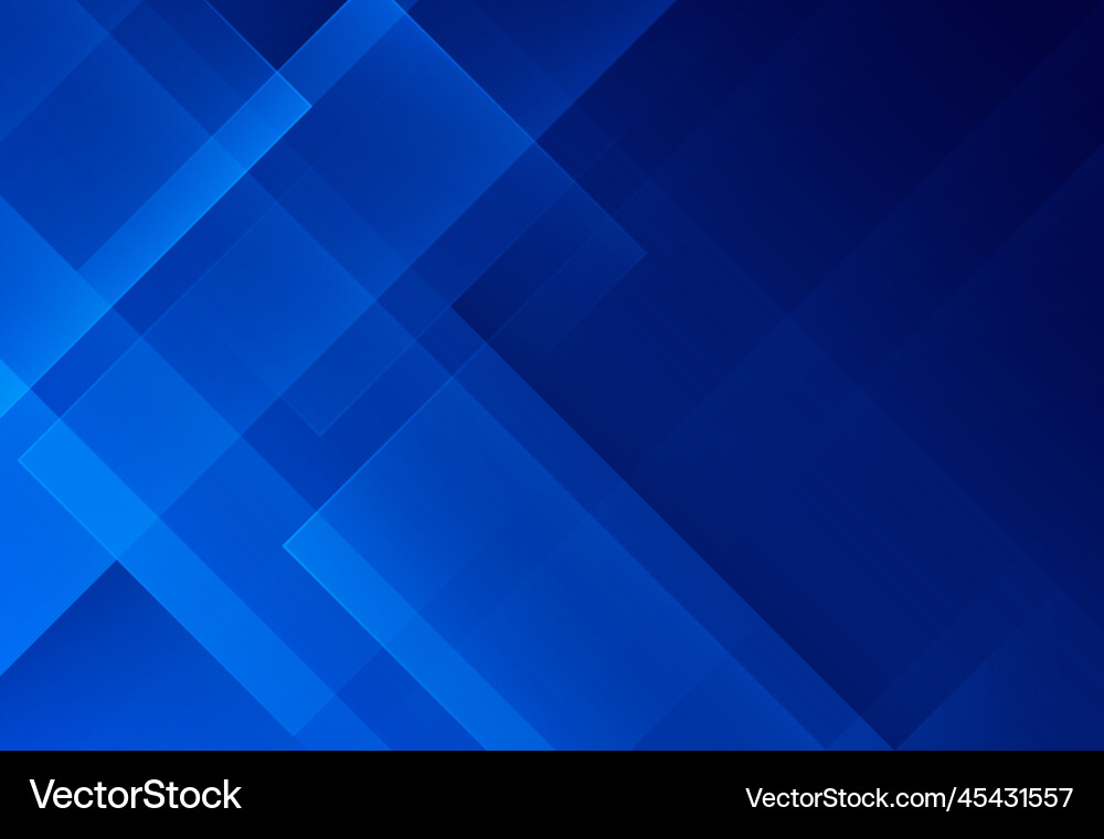 Abstract blue square shape overlay background Vector Image