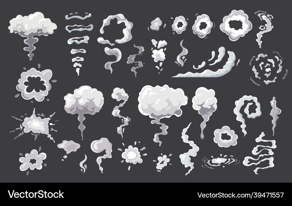 Explosion Cloud Burst Royalty Free Vector Image