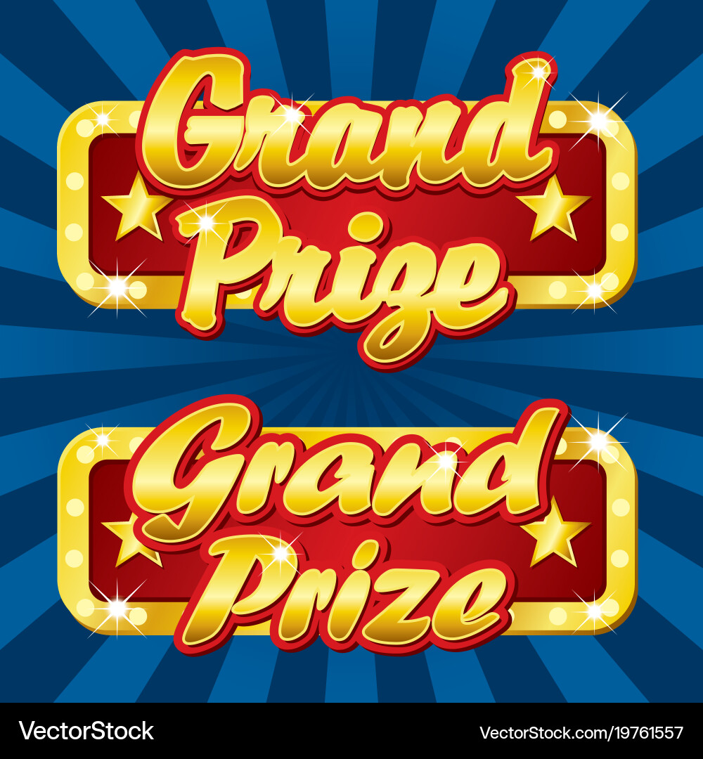 Grand Prize Logo First Prize Ribbon Award Logo. Guarantee Afbeelding