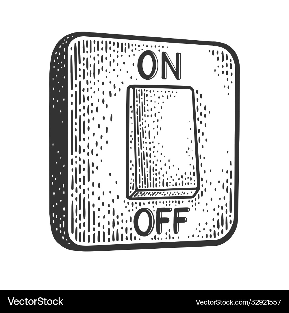 Switch sketch Royalty Free Vector Image - VectorStock