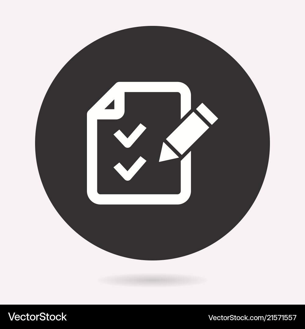 Umfrage - Icon isoliert Lizenzfreies Vektorbild