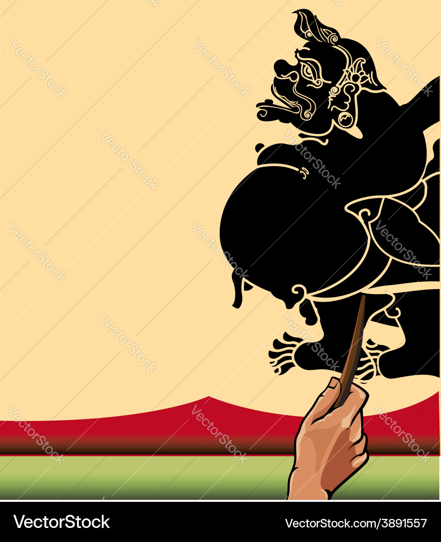 Wayang semar Royalty Free Vector Image - VectorStock