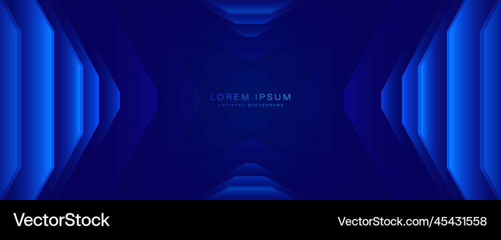 Abstract blue wide banner background Royalty Free Vector