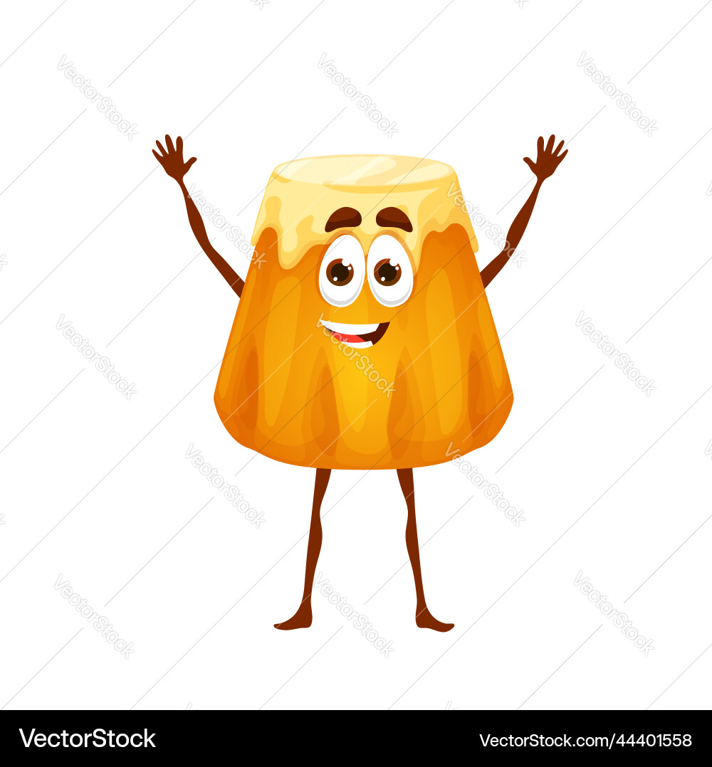 Cartoon sweet baba dessert character bakery Vector Image