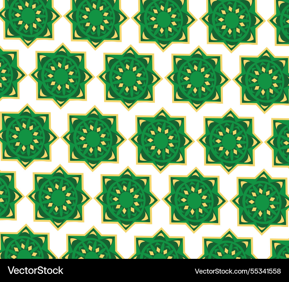 Islamic border frame Royalty Free Vector Image
