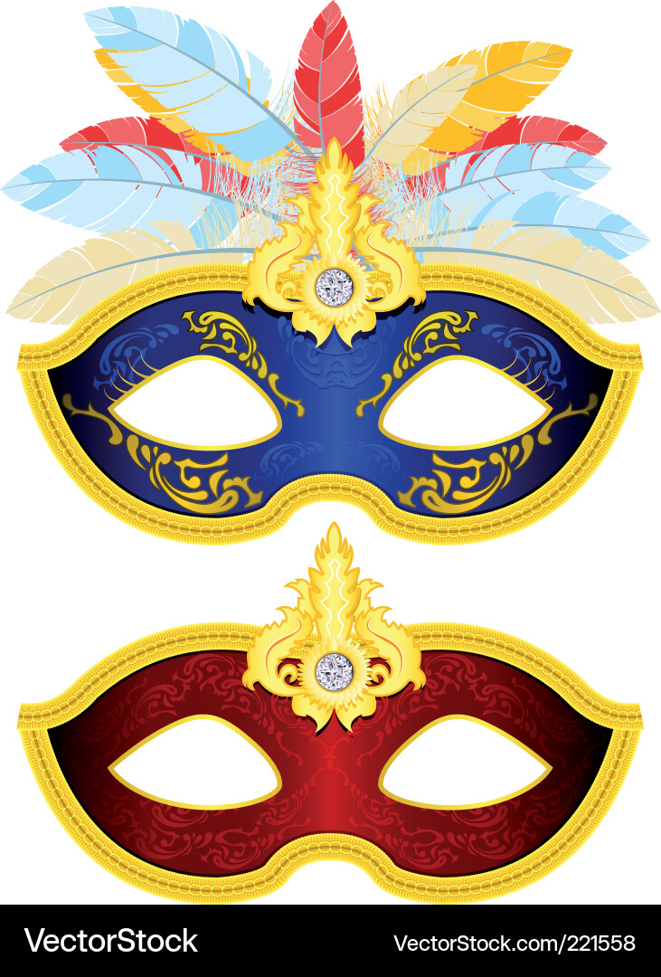 Masquerade mask Royalty Free Vector Image - VectorStock