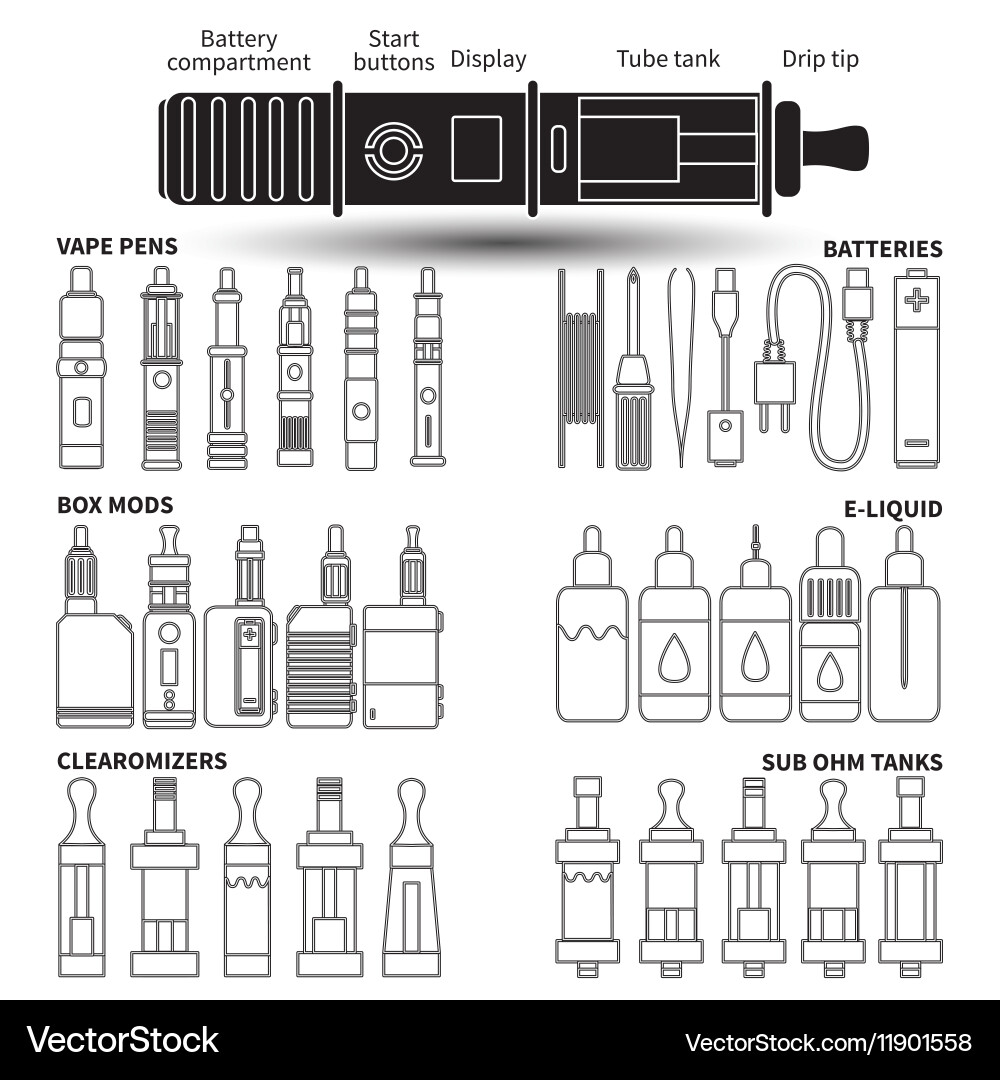 Vape Service Vaping Vector Images (86)