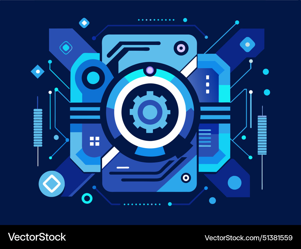 Abstract technology futuristic concept hud Vector Image