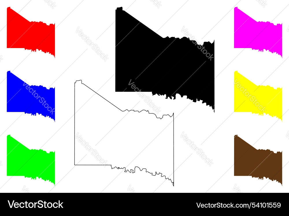 Foard county texas counties in united Royalty Free Vector