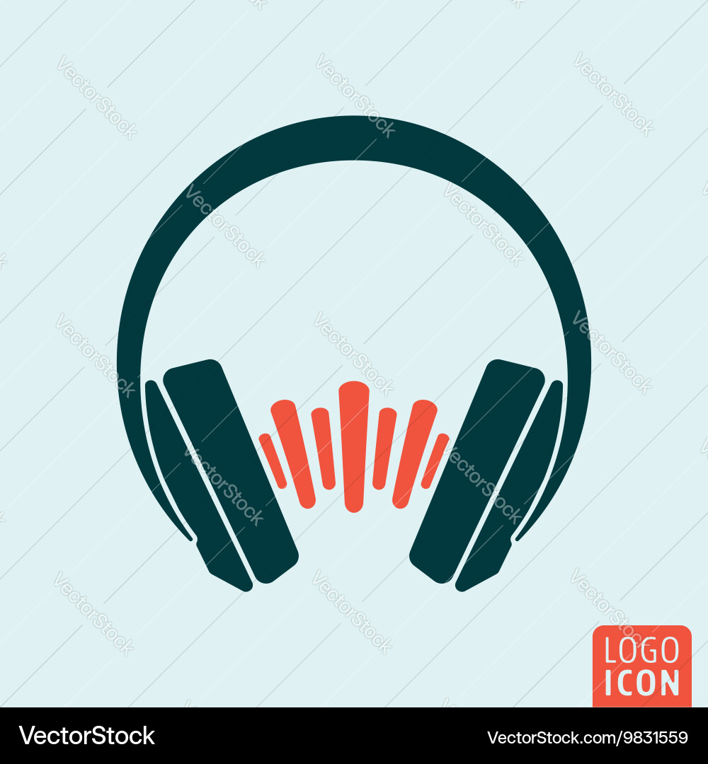 Headphones sound wave Royalty Free Vector Image