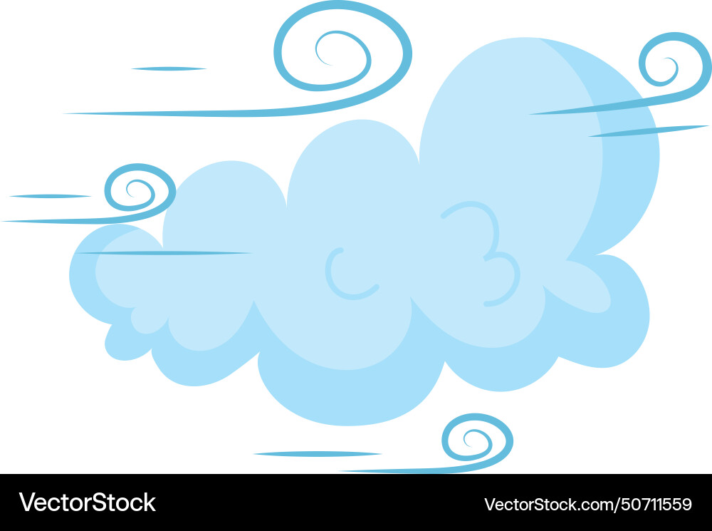 Weather wind cloud Royalty Free Vector Image - VectorStock