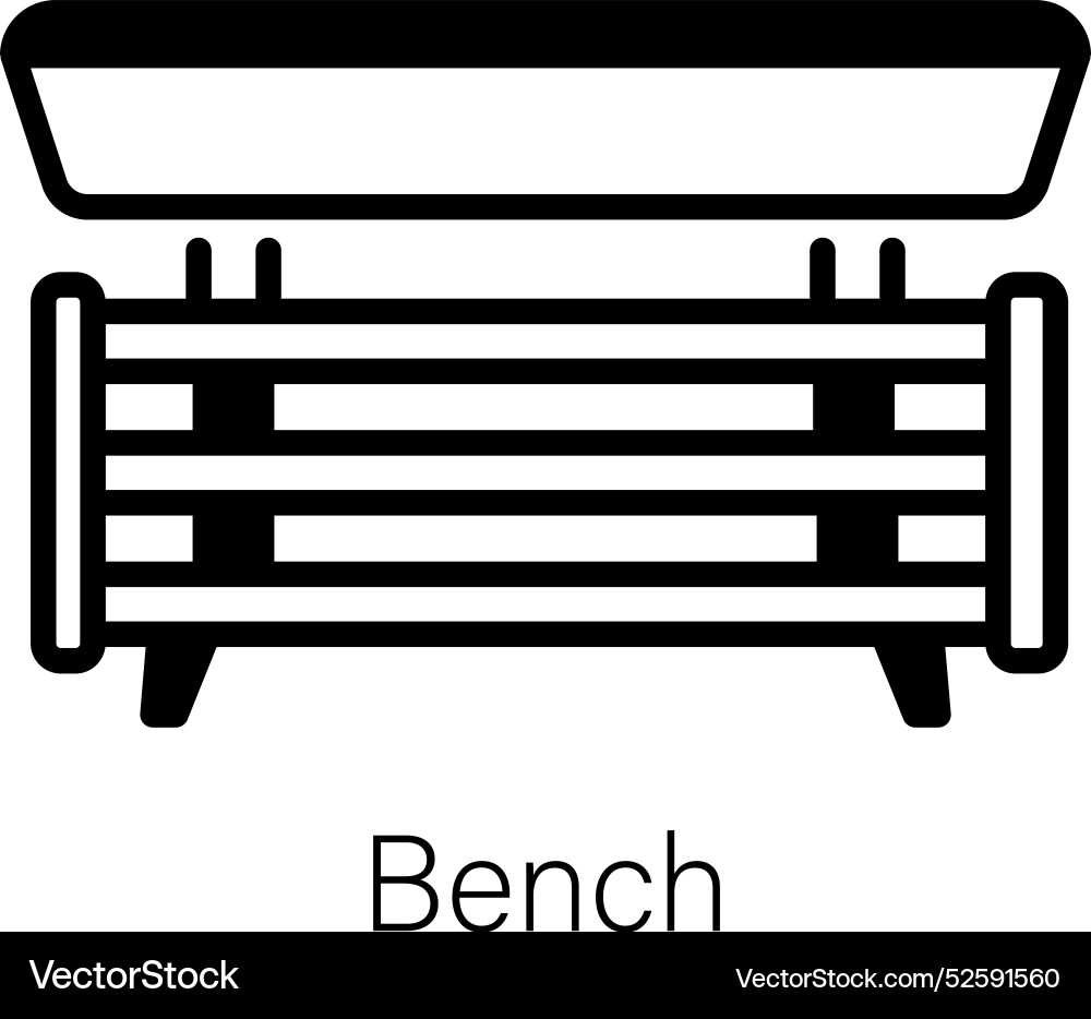 Bench Royalty Free Vector Image - VectorStock