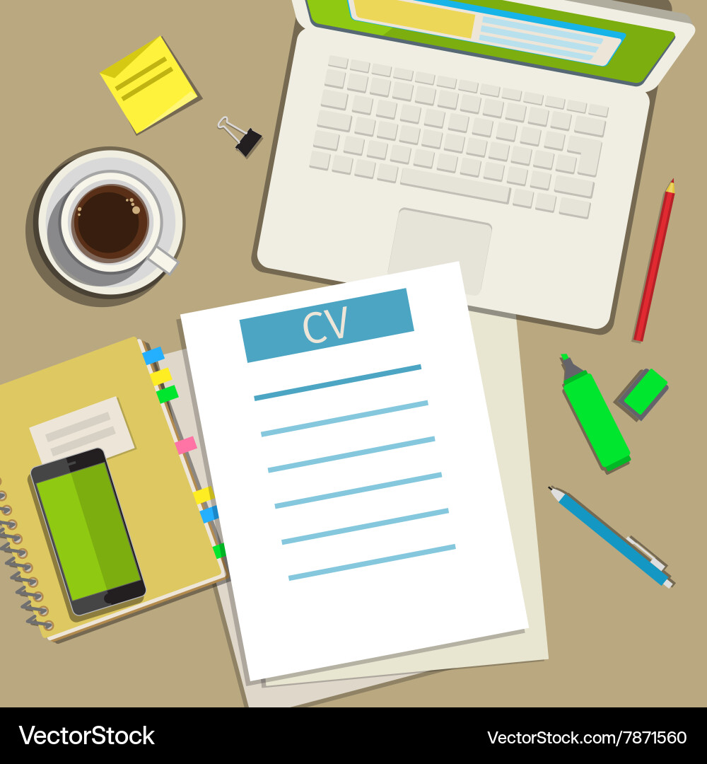 Business Resume and CV Template Royalty Free Vector Image