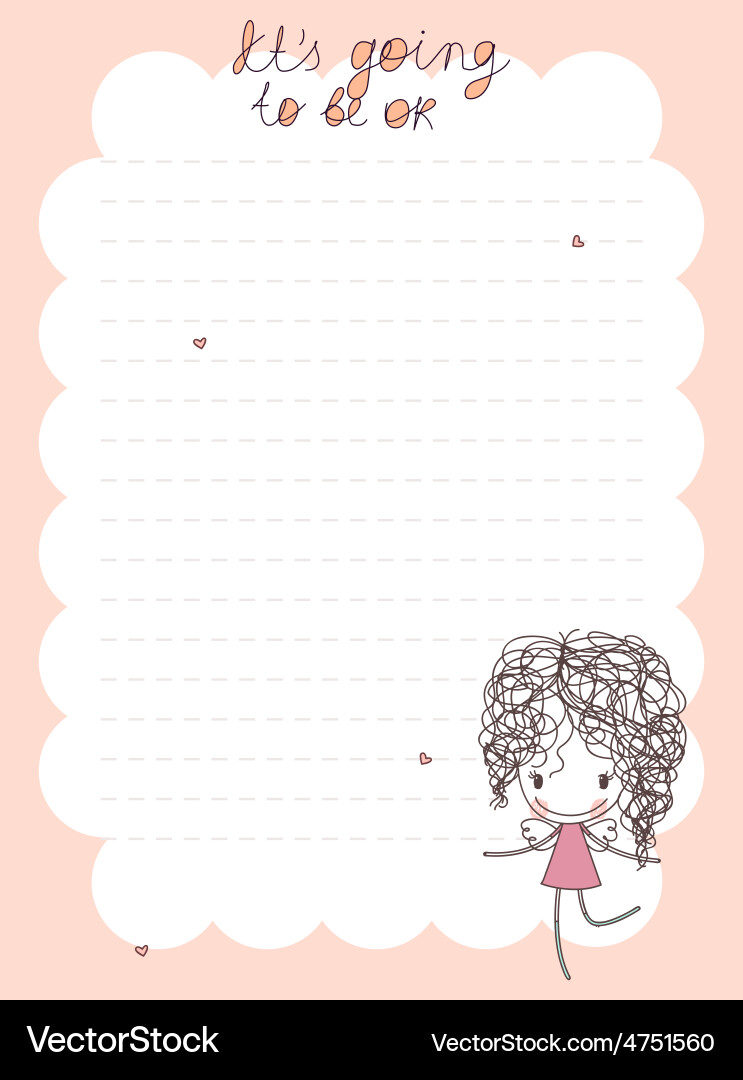 Memo paper design Royalty Free Vector Image - VectorStock