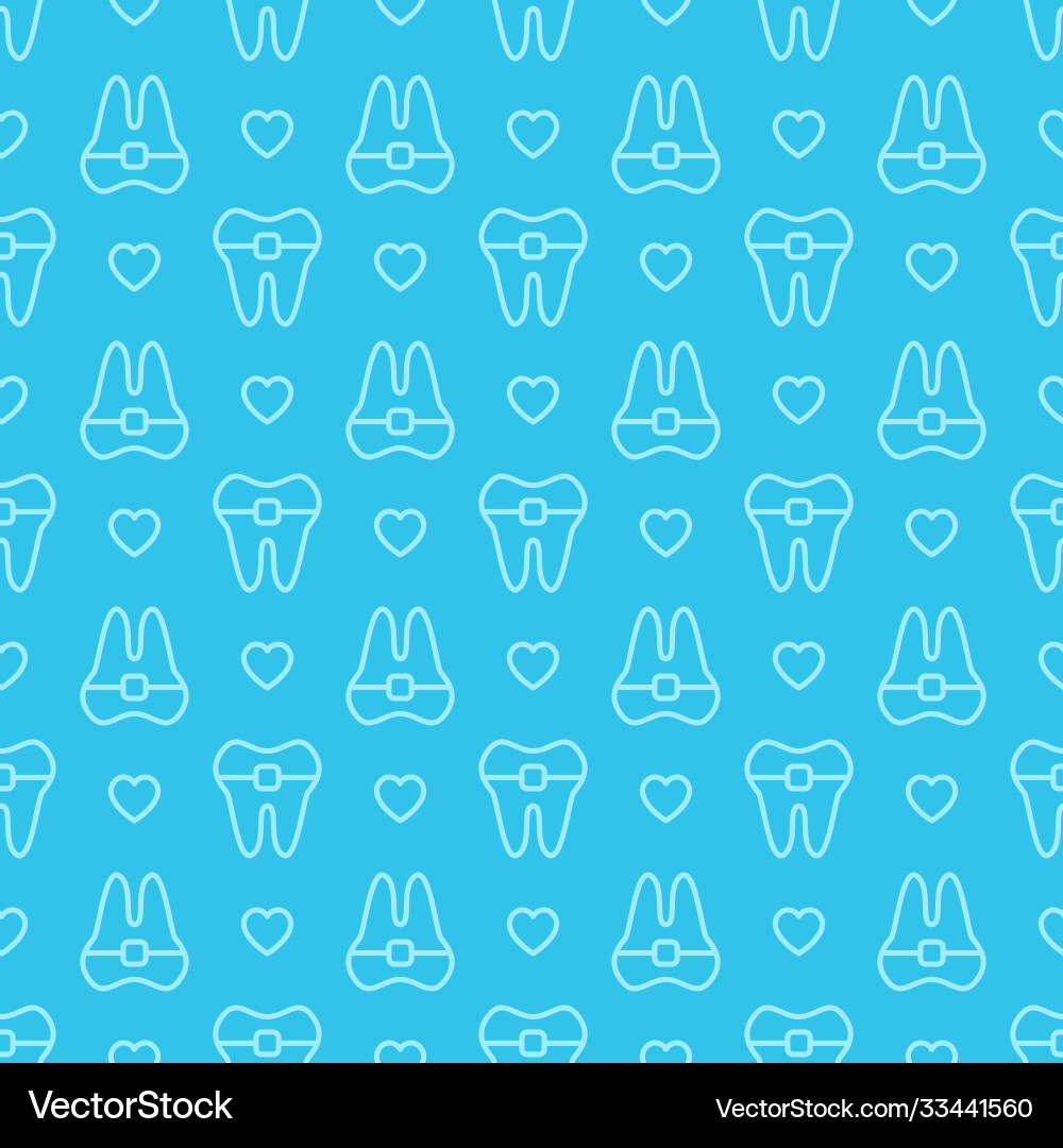 Seamless geometric pattern tooth Royalty Free Vector Image