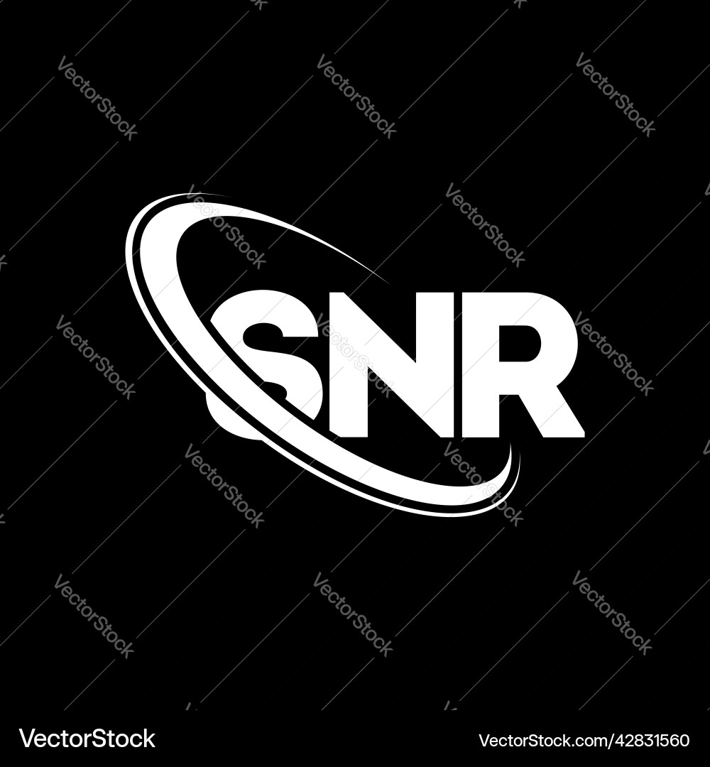 Snr logo letter design Royalty Free Vector Image
