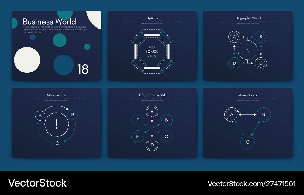 Infographic brochure elements for business Vector Image