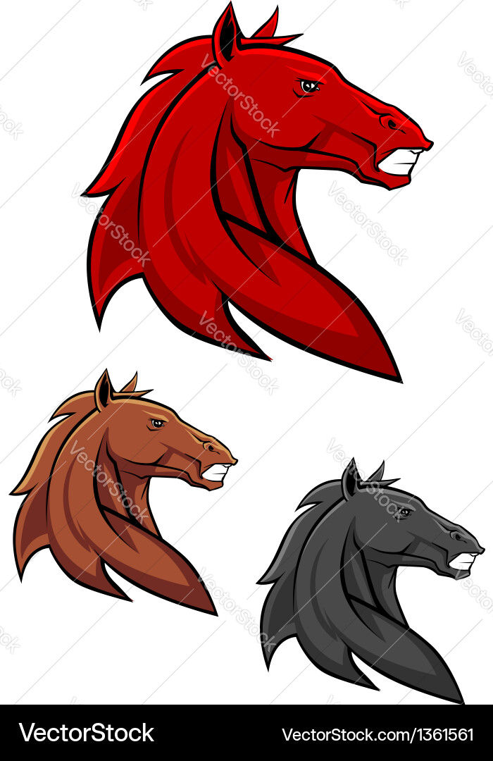 Powerful stallion Royalty Free Vector Image - VectorStock