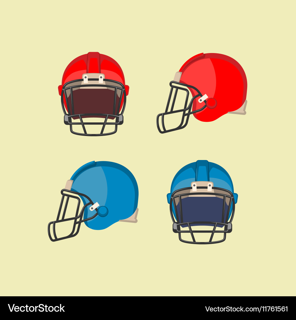 Football Helmet Front View
