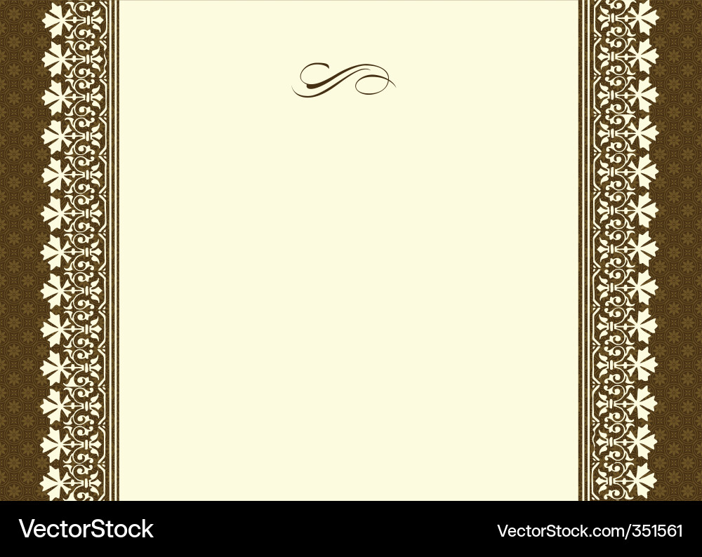 Vintage Lace Border Frame Royalty Free Vector Image