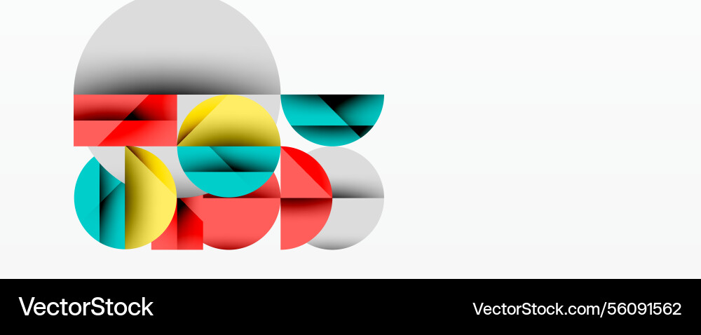Abstract geometric artwork with overlapping Vector Image