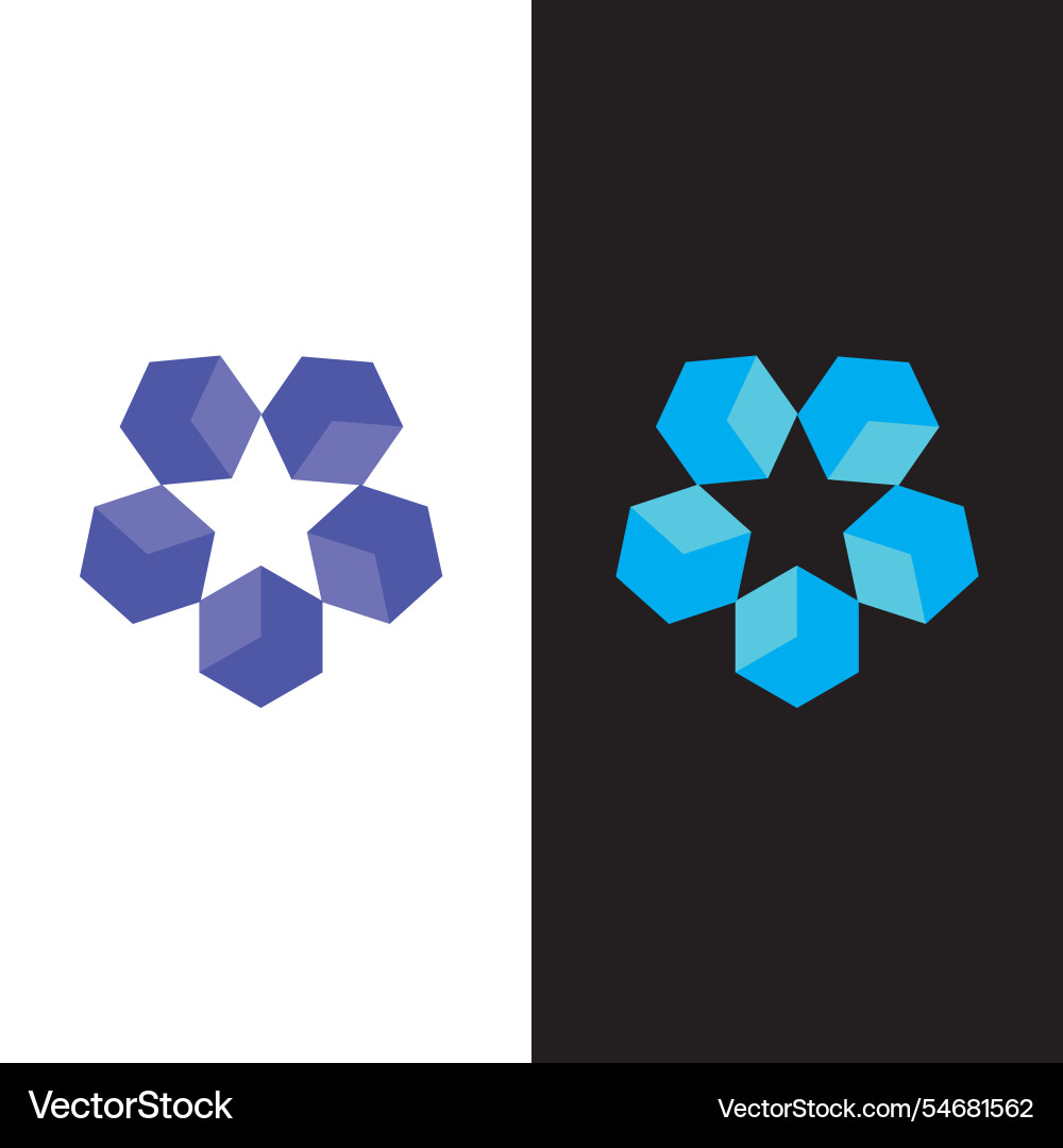 Circular wireframe polygonal logo element Vector Image